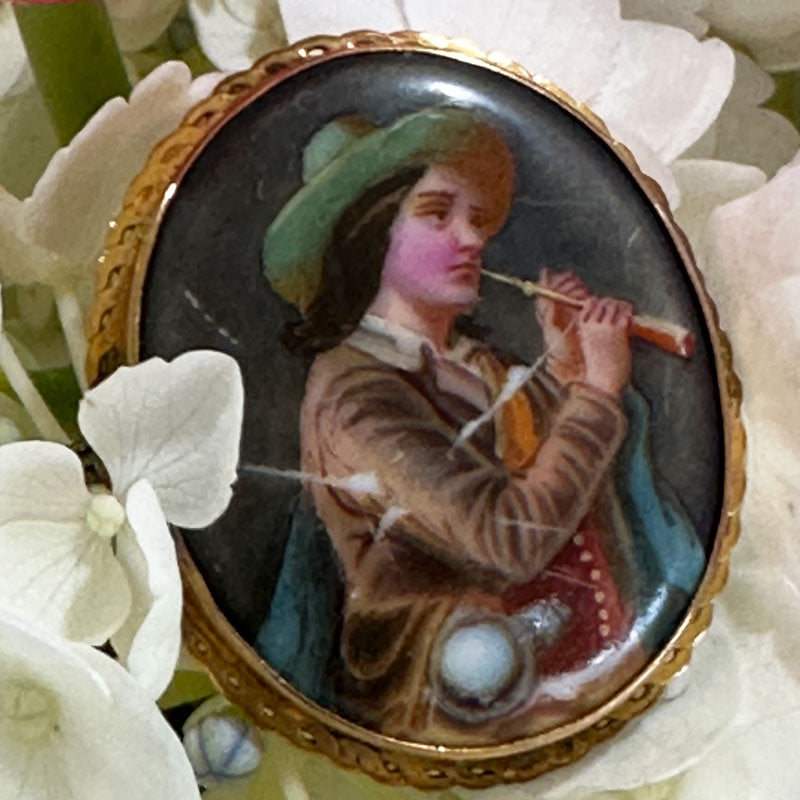 9 Karat Yellow Gold Mini Men's Portrait Pin # 548-00406 – O’Neill’s ...