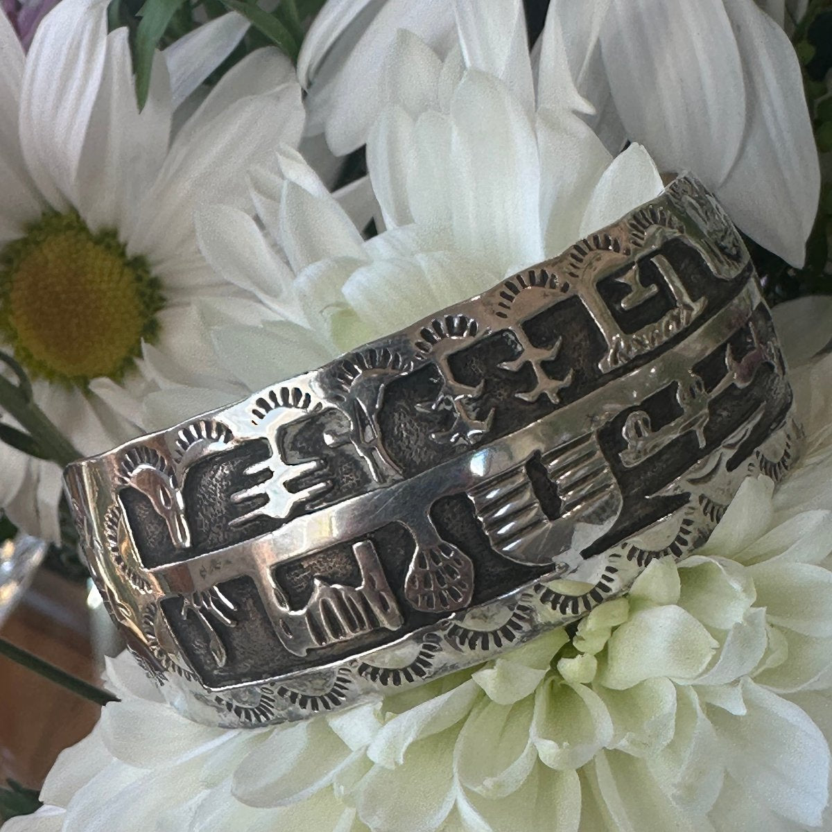 AC Henry Sterling Silver Navajo Wide Cuff Bracelet # 555-04108 – O ...